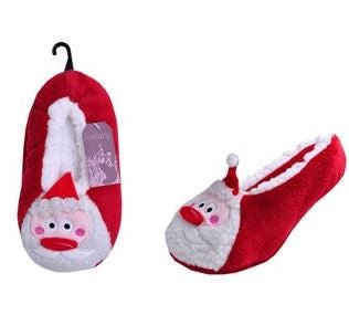 Ladies Santa Slipper Socks – Little Price Tags